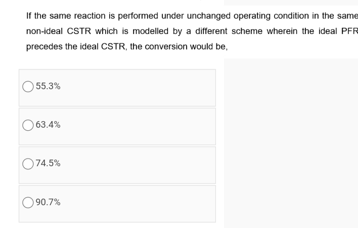 Solved If the second order reaction is performed under | Chegg.com