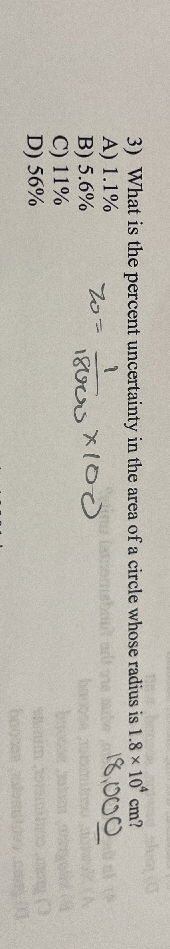 Solved How to find What is the percent uncertainty in the | Chegg.com