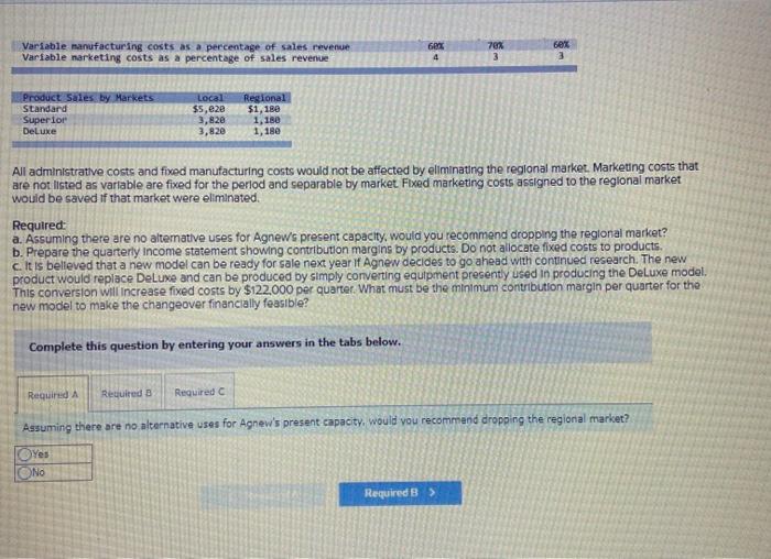 Solved Problem 4-64 (Algo) Decision Whether to Add or Drop | Chegg.com