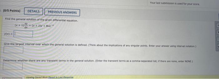 Solved Solve the given differential equation by separation | Chegg.com