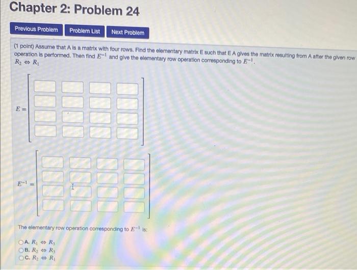 Solved (1 point) Assume that A is a matrix with three rows. | Chegg.com