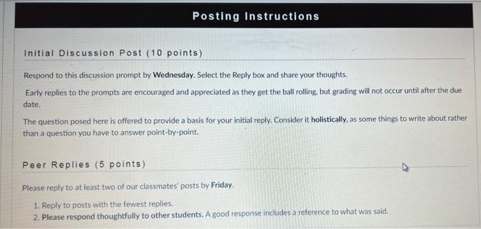 Solved The question posed here is offered to provide a basis | Chegg.com