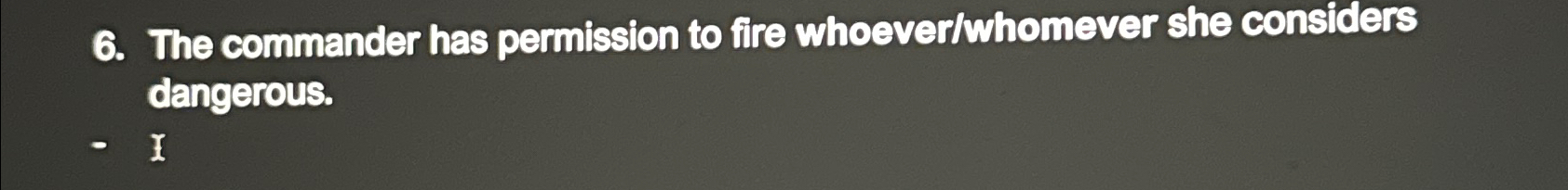 Solved explain hat is the correct verb, The commander has | Chegg.com