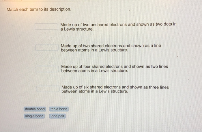 Solved Match each term to its description. Made up of two | Chegg.com