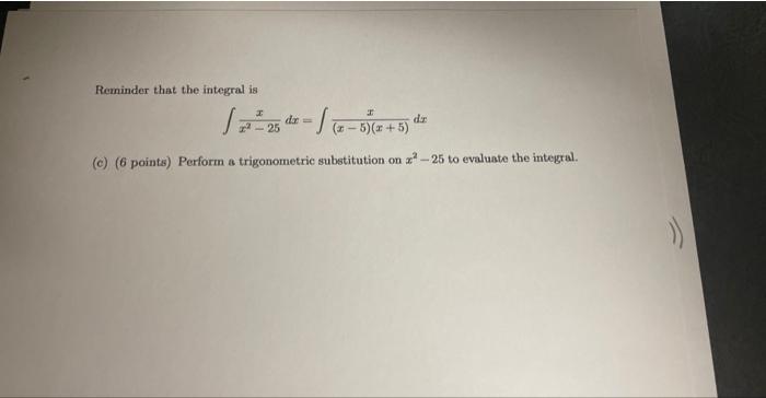 Solved Reminder that the integral is | Chegg.com