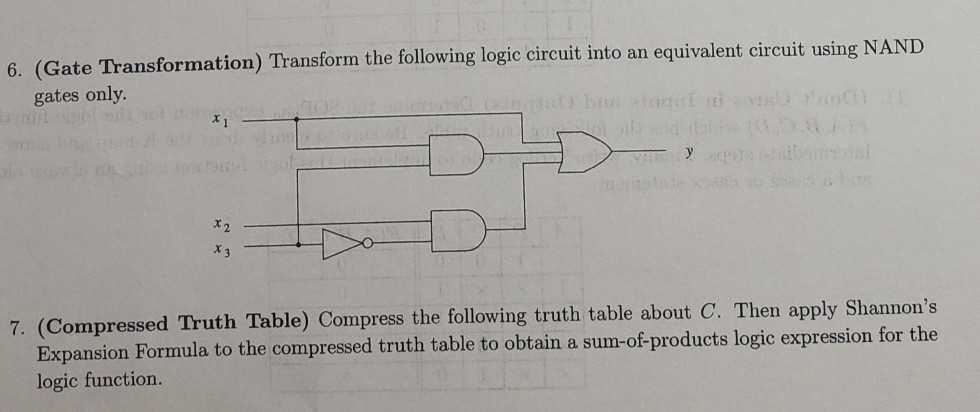 Solved 6. (Gate Transformation) Transform the following | Chegg.com