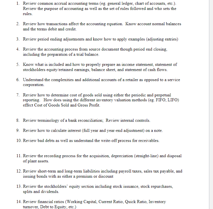 Review common accrual accounting terms (eg. ﻿general | Chegg.com