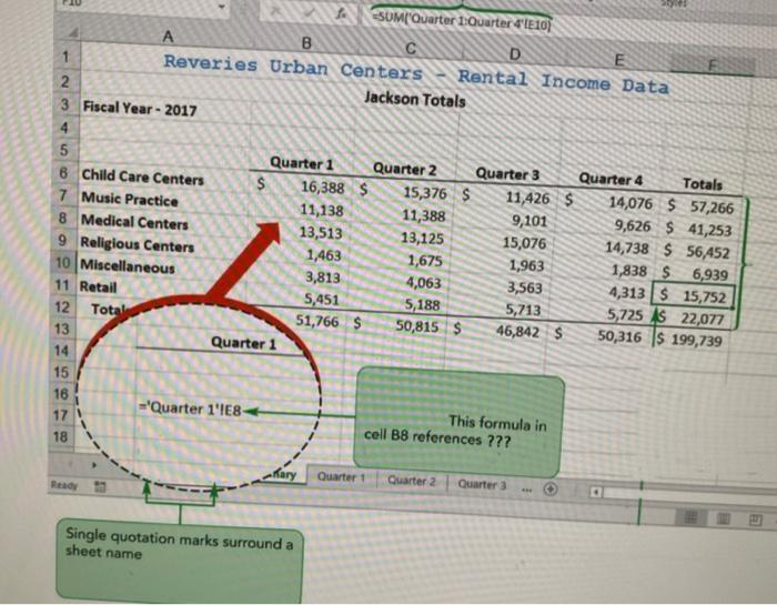 Solved in the figure below cell b8 contains a formula as | Chegg.com