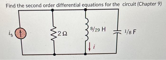[Solved]: Find the second order differential equations for