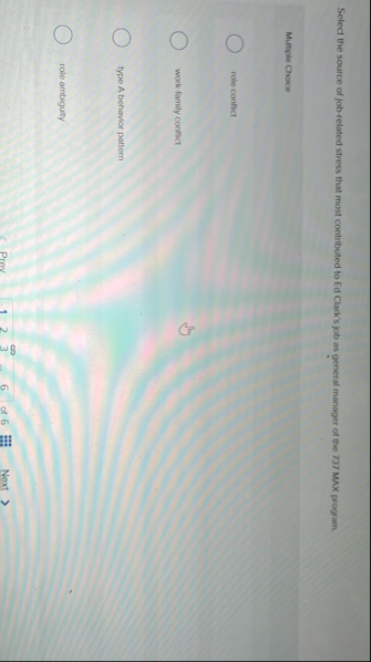 Solved Select the source of job-related stress that most | Chegg.com