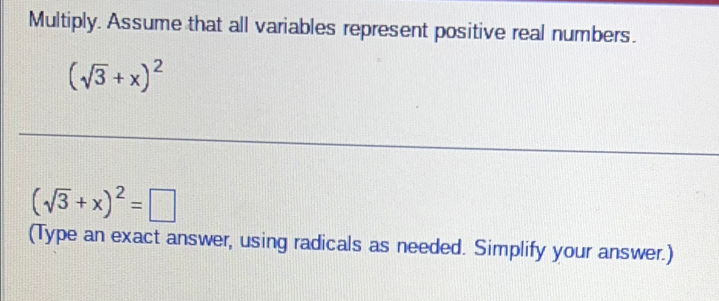 Solved Multiply. Assume that all variables represent | Chegg.com