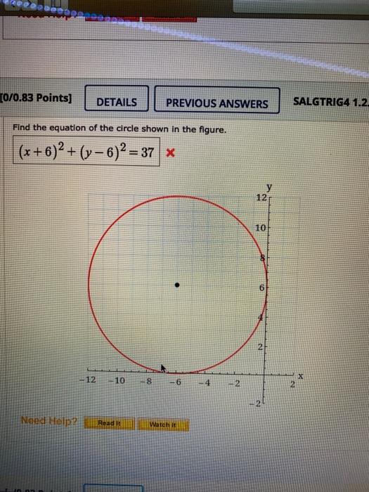 Solved (0/0.83 Points) DETAILS PREVIOUS ANSWERS SALGTRIG4 | Chegg.com Solved (0/0.83 Points) DETAILS PREVIOUS ANSWERS SALGTRIG4 | Chegg.com