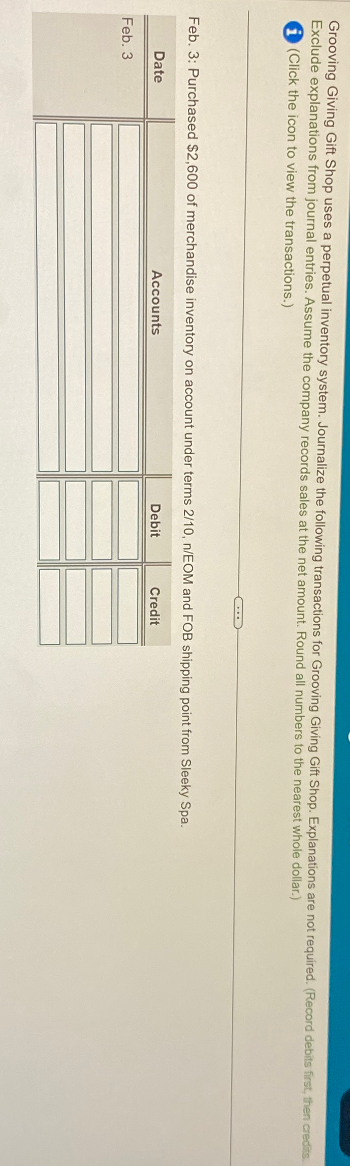 Solved Grooving Giving Gift Shop uses a perpetual inventory | Chegg.com