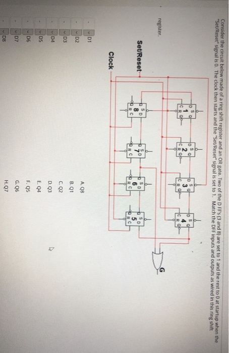 Solved Consider the circuit below made of a ring shift | Chegg.com