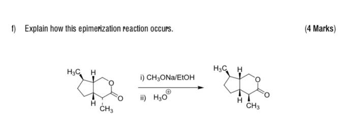 Solved 1) Explain how this epimerization reaction occurs. (4 | Chegg.com