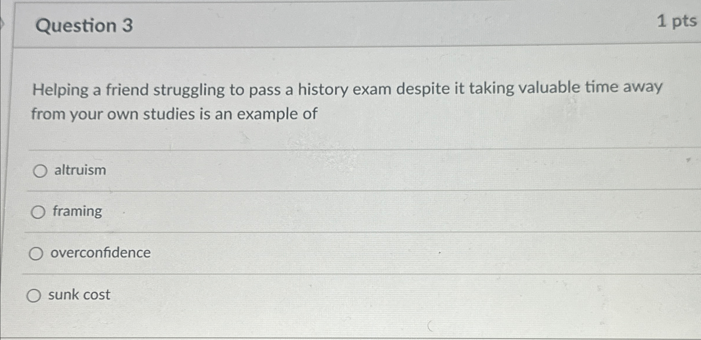 Solved Question 31 ﻿ptsHelping a friend struggling to pass a | Chegg.com