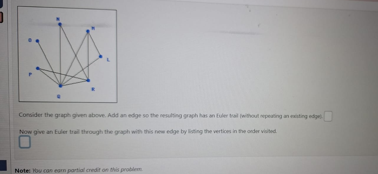 Solved Consider the graph given above. Add an edge so the | Chegg.com