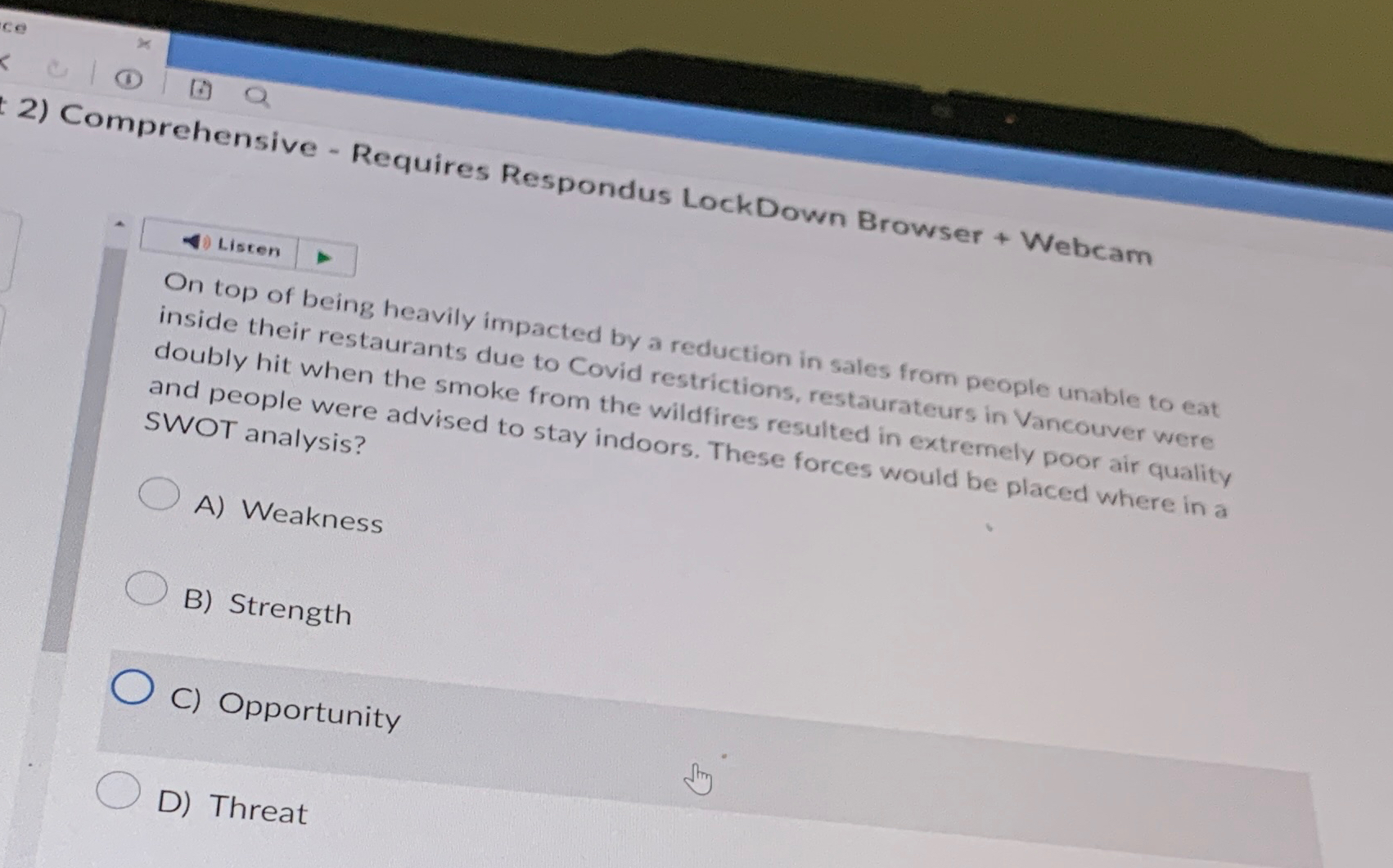 Solved Comprehensive - ﻿Requires Respondus LockDown Browser | Chegg.com