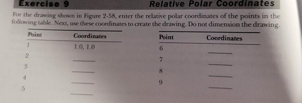 Solved Exercise 8 Relative Rectangular & Polar Coordinates | Chegg.com