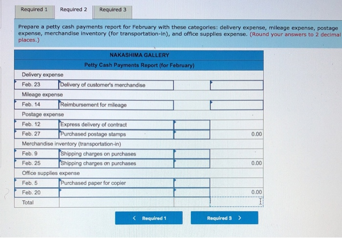 Solved Problem 6-3A Establishing, reimbursing, and | Chegg.com