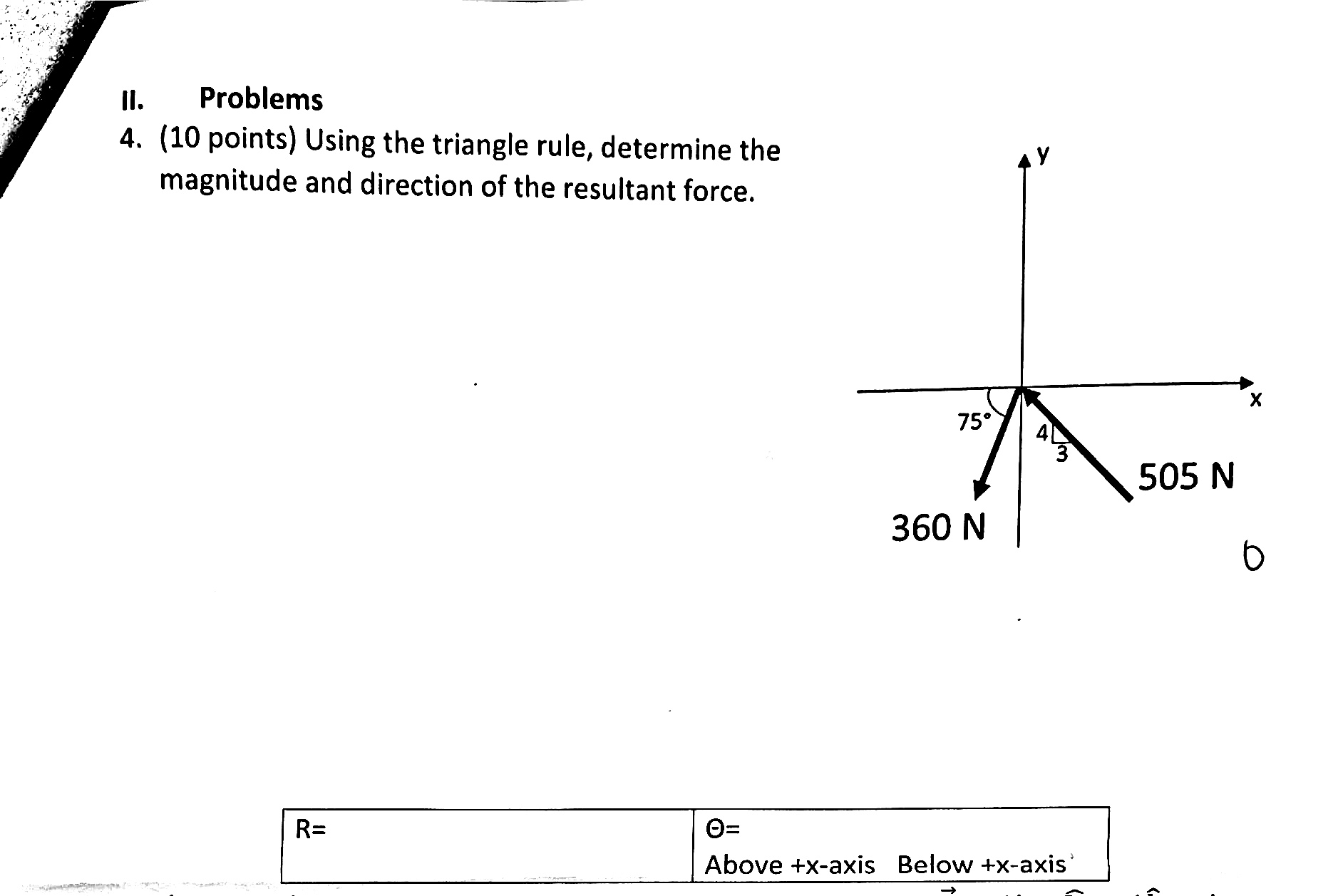 Solved (Please Help) ﻿Using the triangle rule, determine | Chegg.com