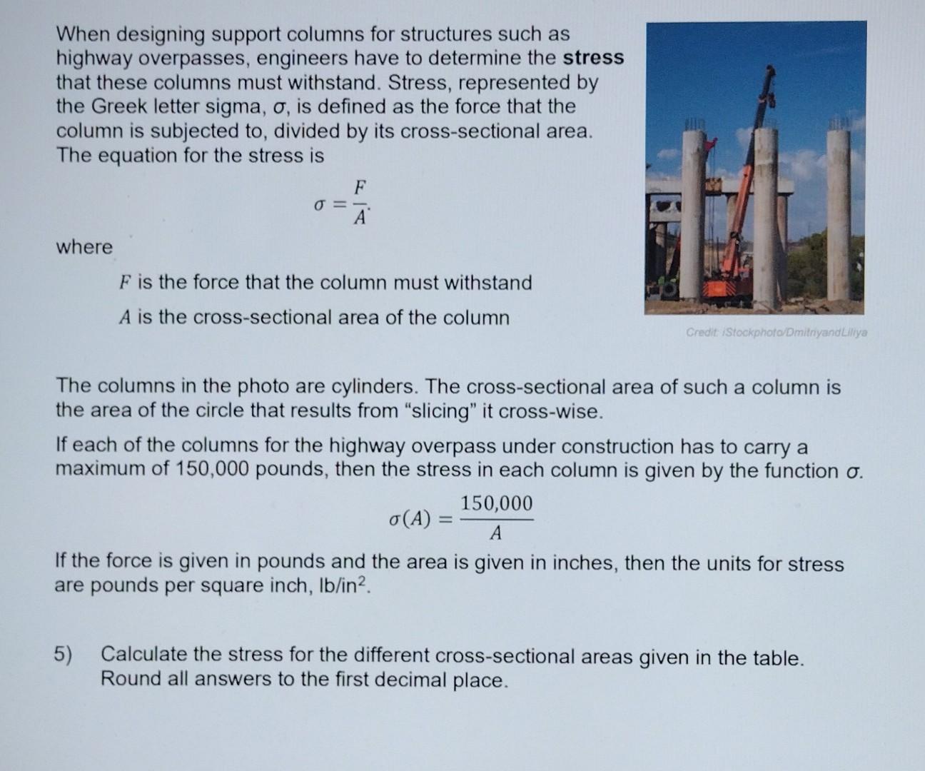 Solved When designing support columns for structures such as | Chegg.com