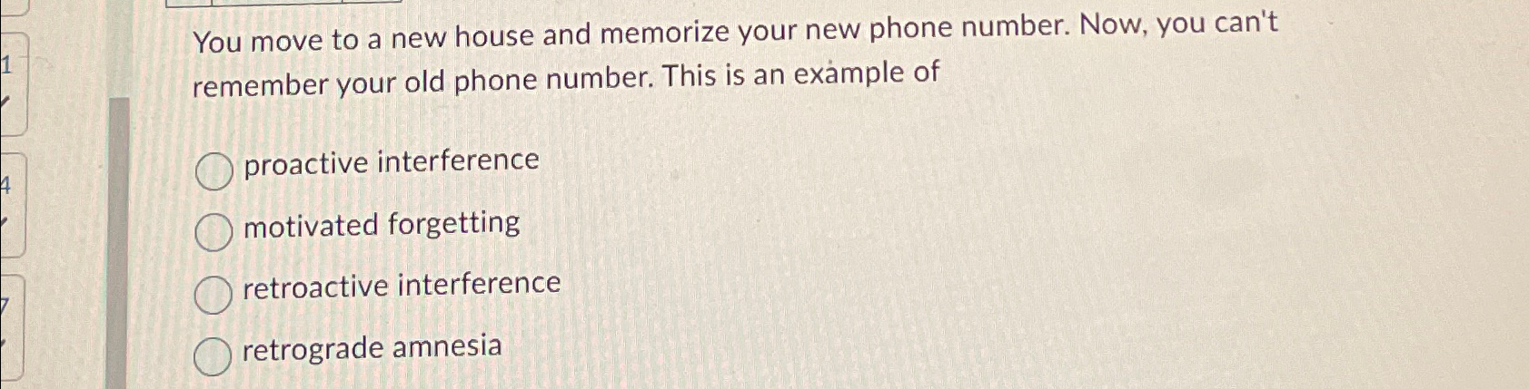 Solved You move to a new house and memorize your new phone | Chegg.com