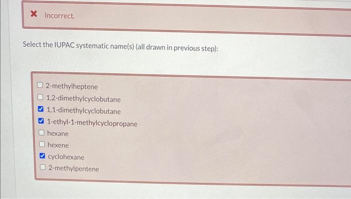 Solved Draw all possible structure(s) and give the IUPAC | Chegg.com