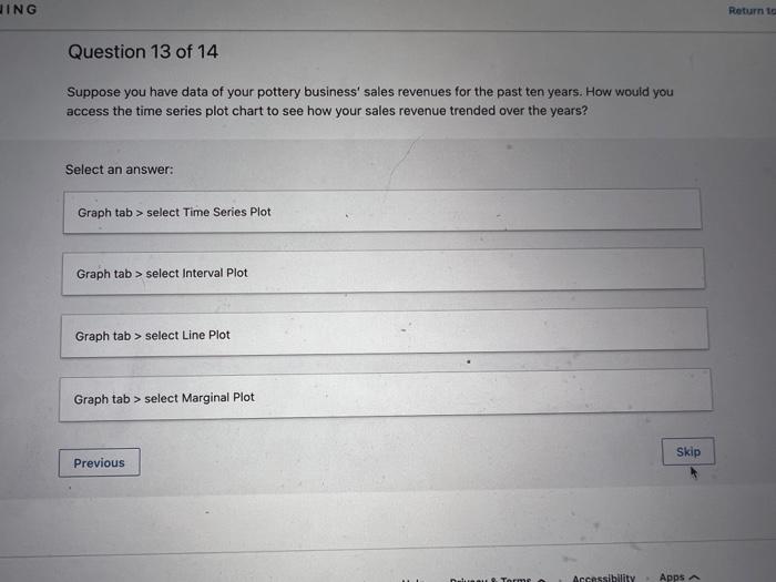 Solved Suppose you have data of your pottery business' sales | Chegg.com