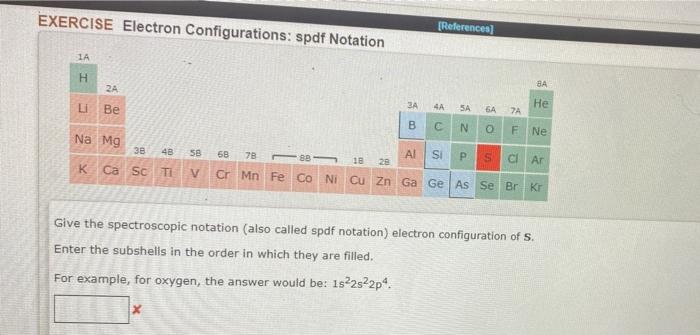 Solved Exercise Electron Configurations Spdf Notation