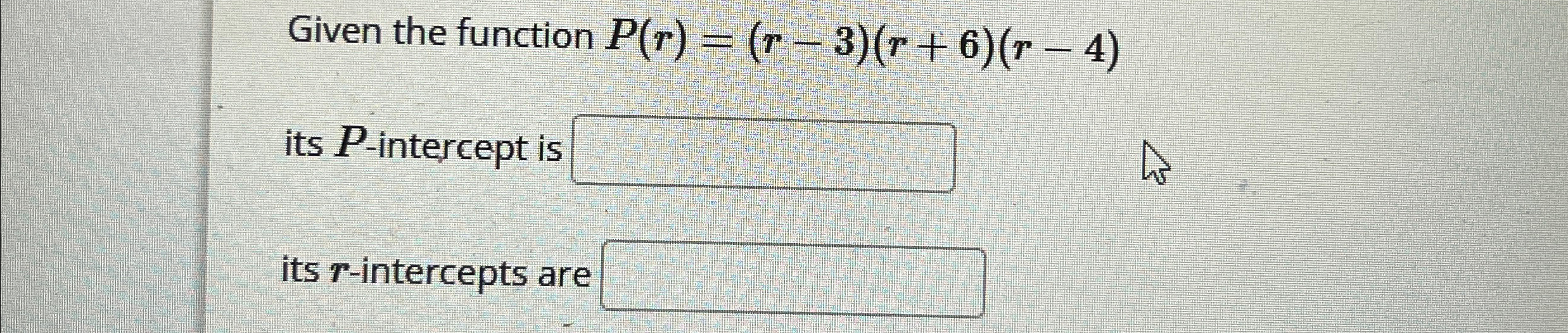 Given The Function P R R 3 R 6 R 4 Its