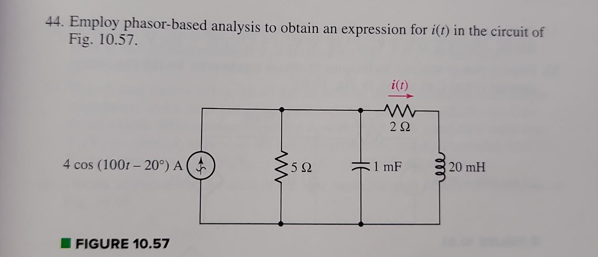 Solved 10.4 The Phasor 25. Transform each of the following | Chegg.com