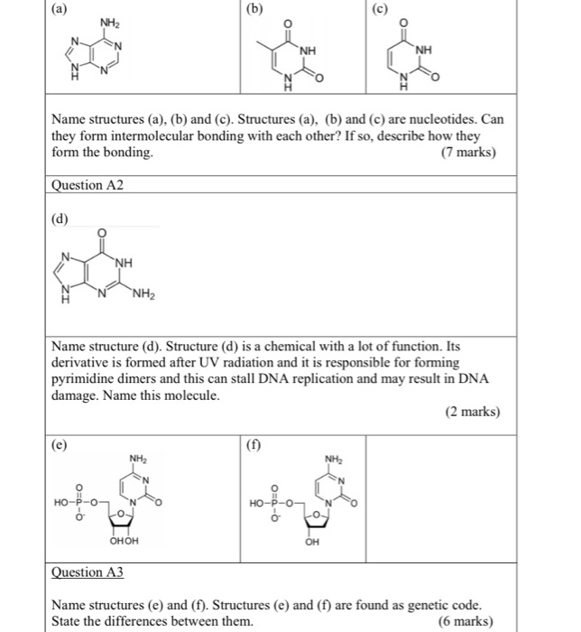 Solved O Name structures (a), (b) and (c). Structures (a), | Chegg.com