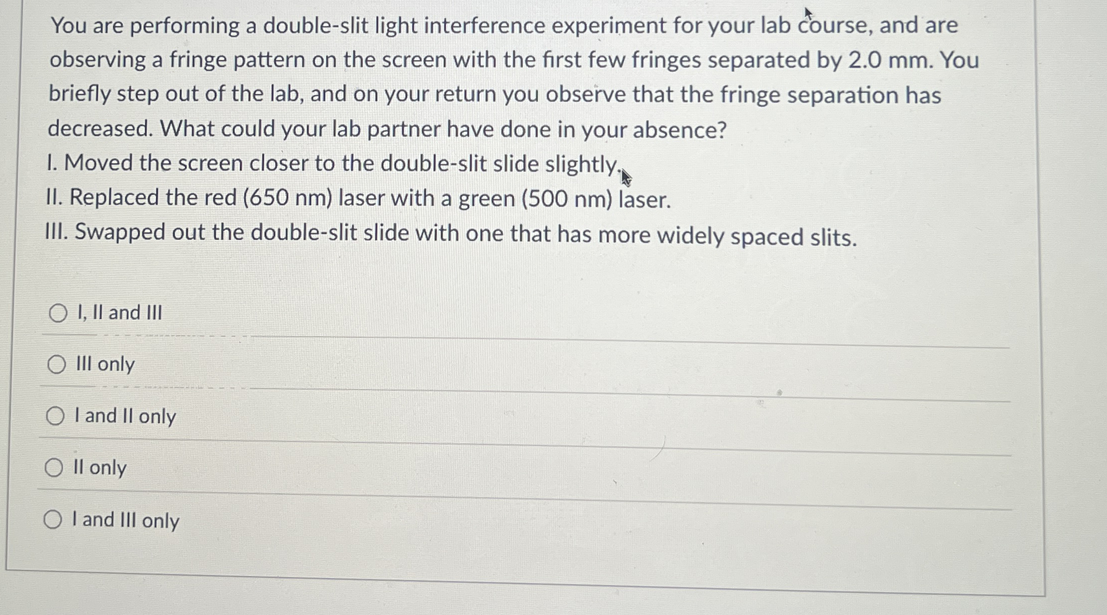 Solved You are performing a double-slit light interference | Chegg.com Solved You are performing a double-slit light interference | Chegg.com