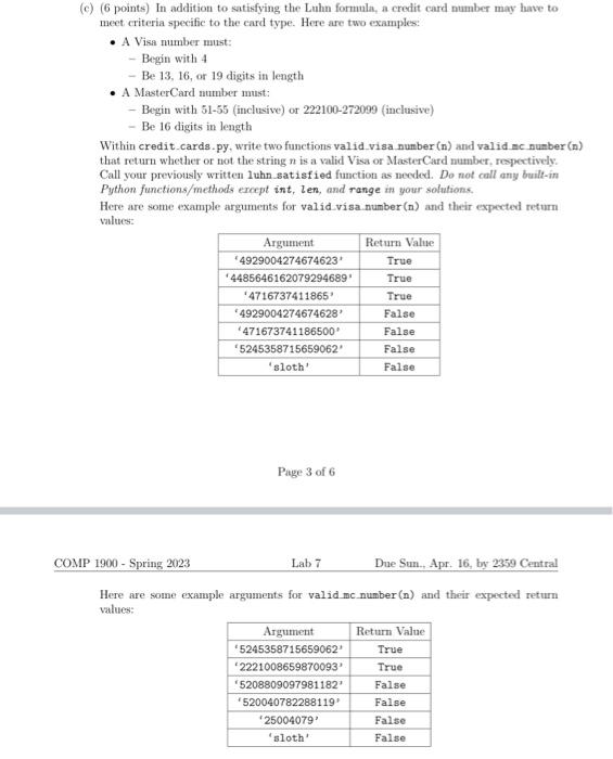Solved 2. Credit card numbers are not completely random | Chegg.com