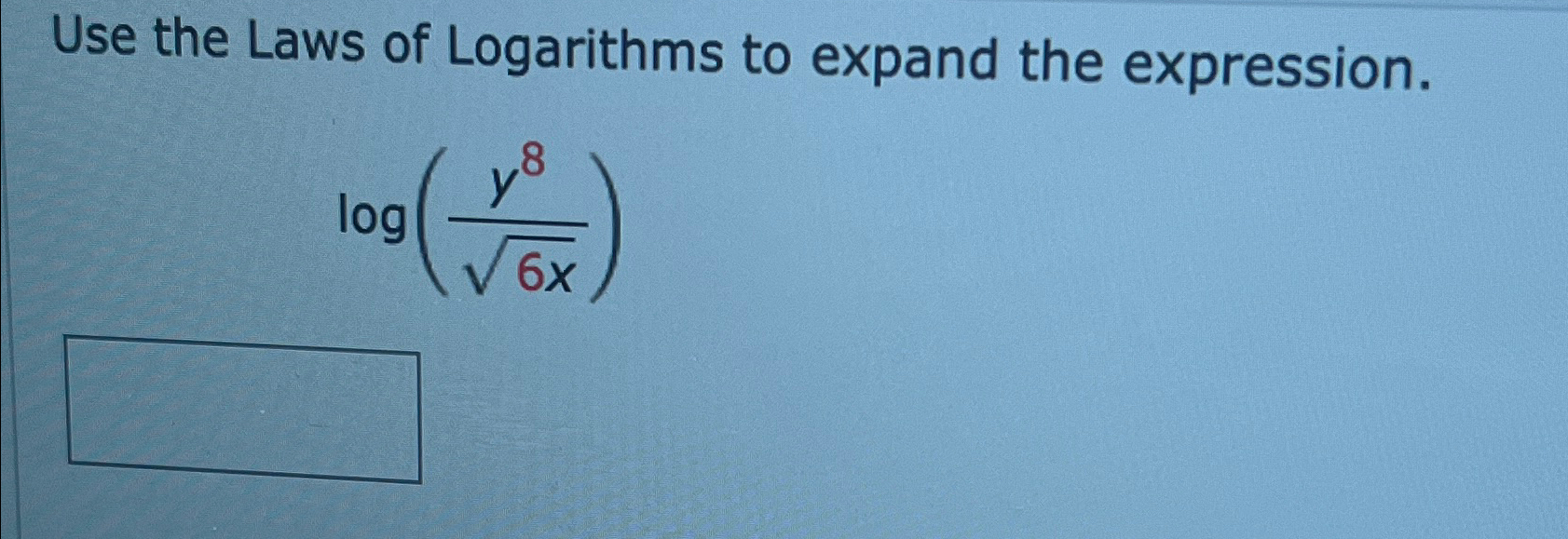 Solved Use the Laws of Logarithms to expand the | Chegg.com
