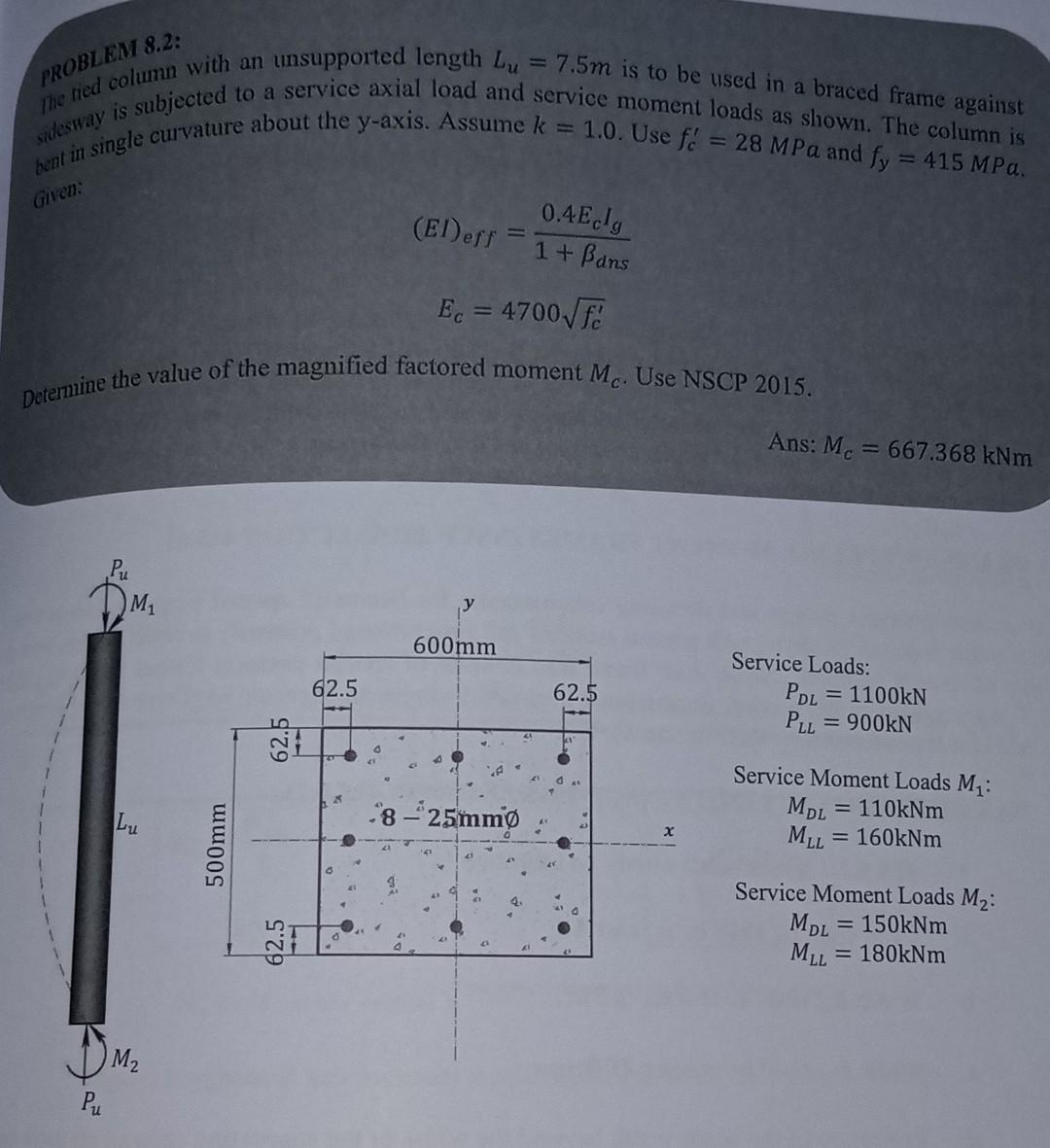Solved Det. the value of the magnified factored moment use | Chegg.com
