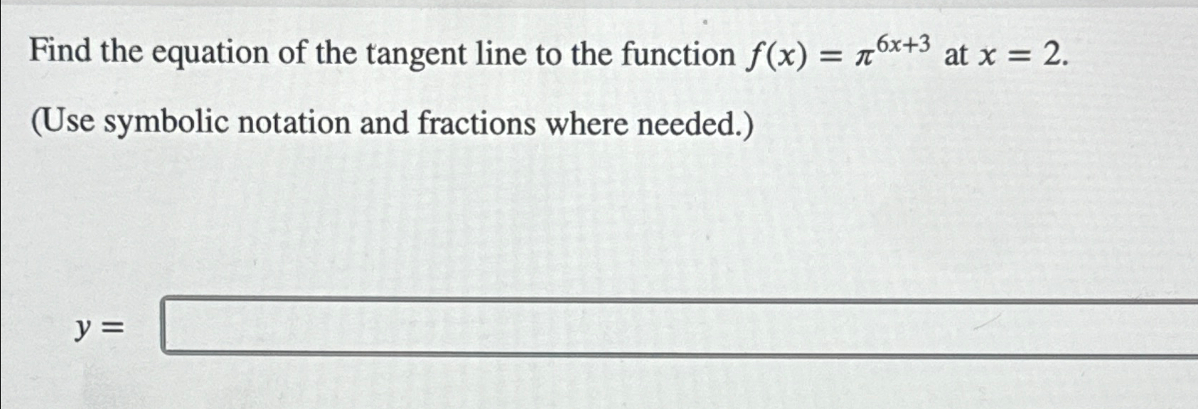 Solved Find the equation of the tangent line to the function | Chegg.com