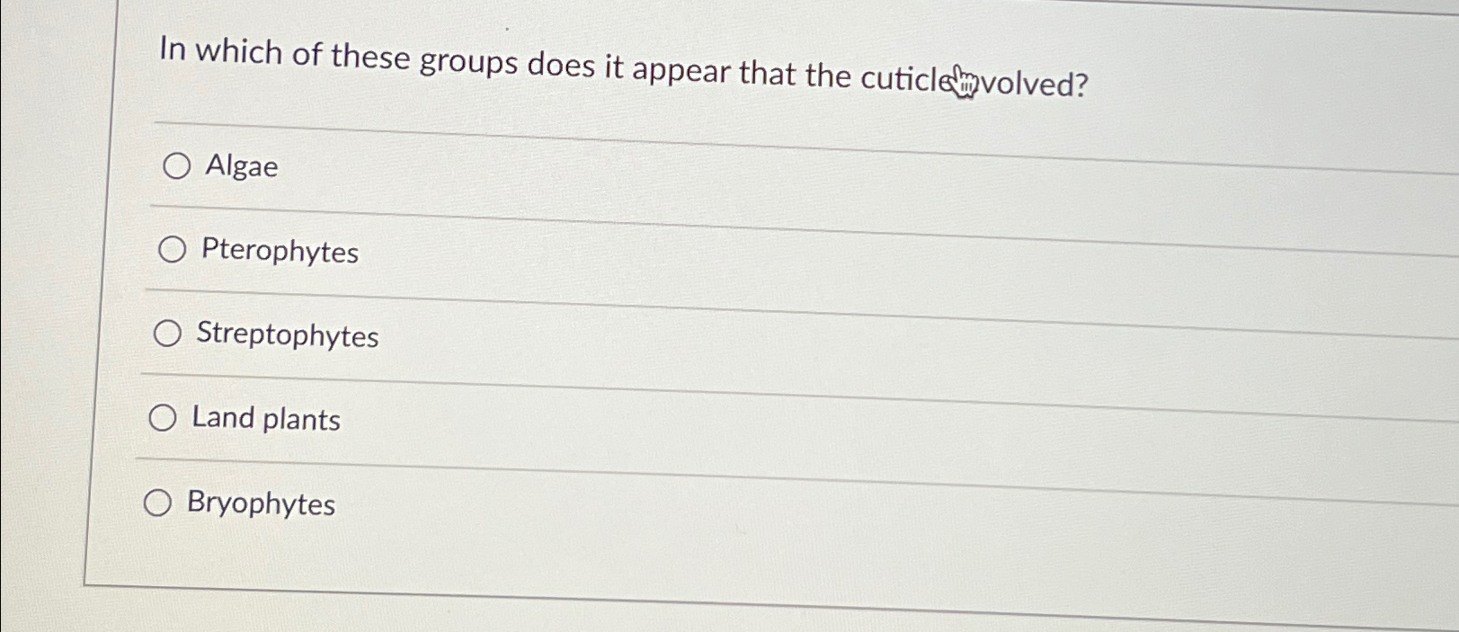 Solved In which of these groups does it appear that the | Chegg.com
