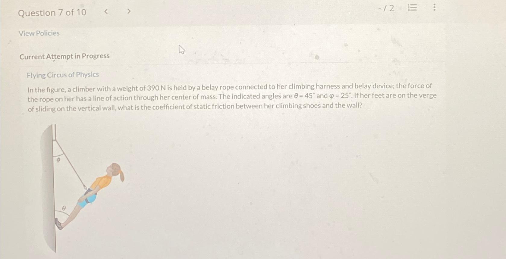 Solved Question 7 ﻿of 10View PoliciesCurrent Attempt in | Chegg.com