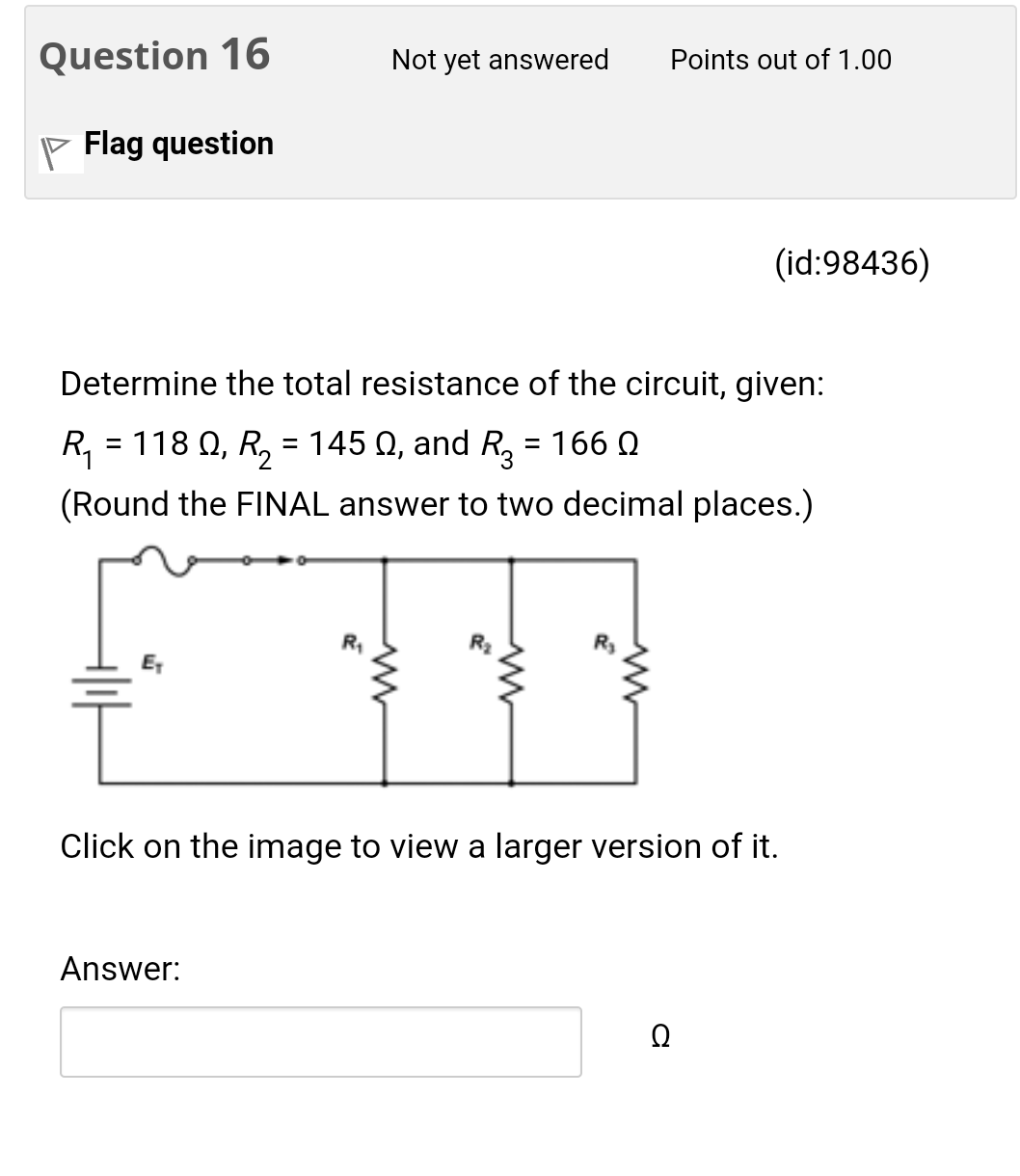 Solved Determine The Current Flowing Through R2 Given