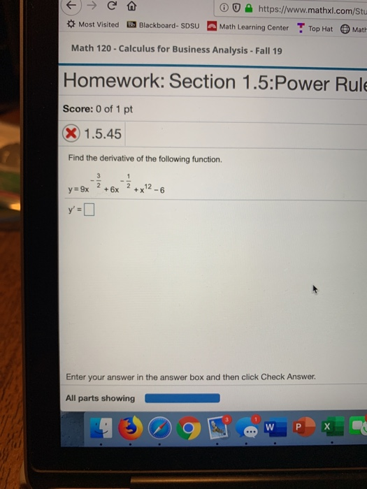 Solved C https://www.mathxl.com/Stu Most Visited Blackboard- | Chegg.com