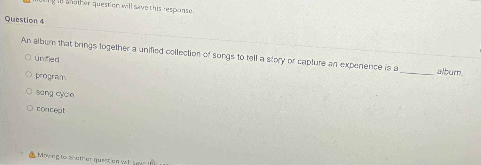 Solved Question 4An album that brings together a unified | Chegg.com