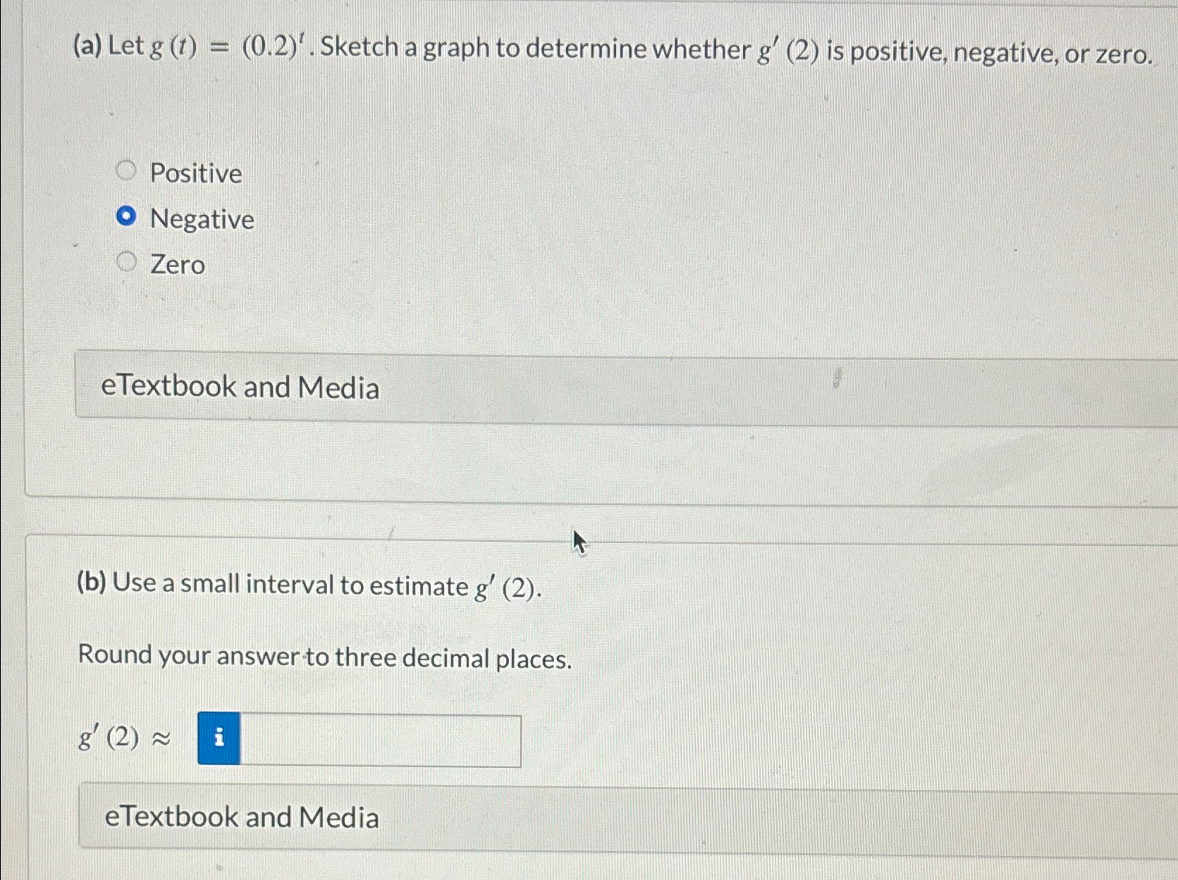 Solved (a) ﻿Let g(t)=(0.2)t. ﻿Sketch a graph to determine | Chegg.com