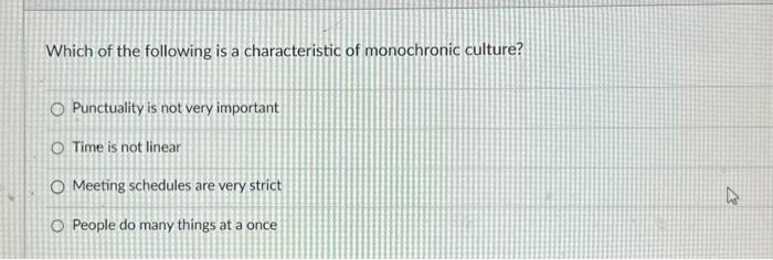 Solved Which of the following is a characteristic of | Chegg.com