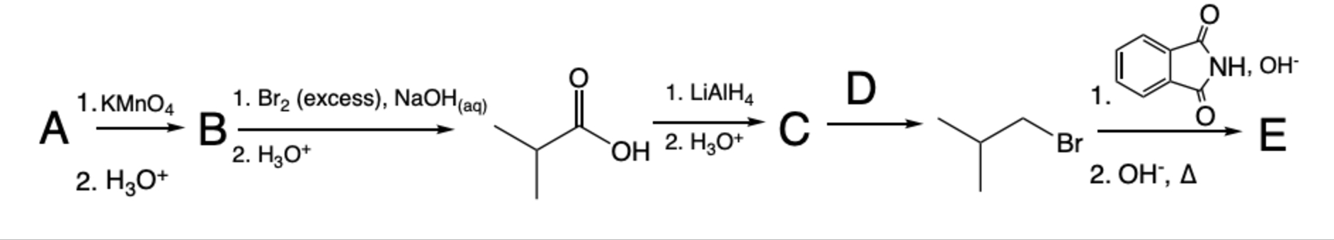 Solved Fill in ﻿blanks A-E ﻿ with the appropriate reagent or | Chegg.com