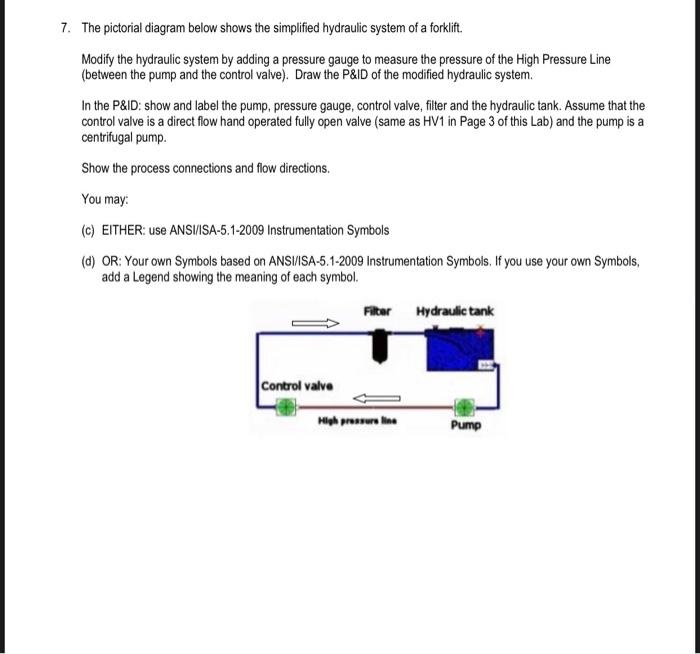 Solved 6. Draw the Piping and Instrumentation Diagram (P&ID) | Chegg.com