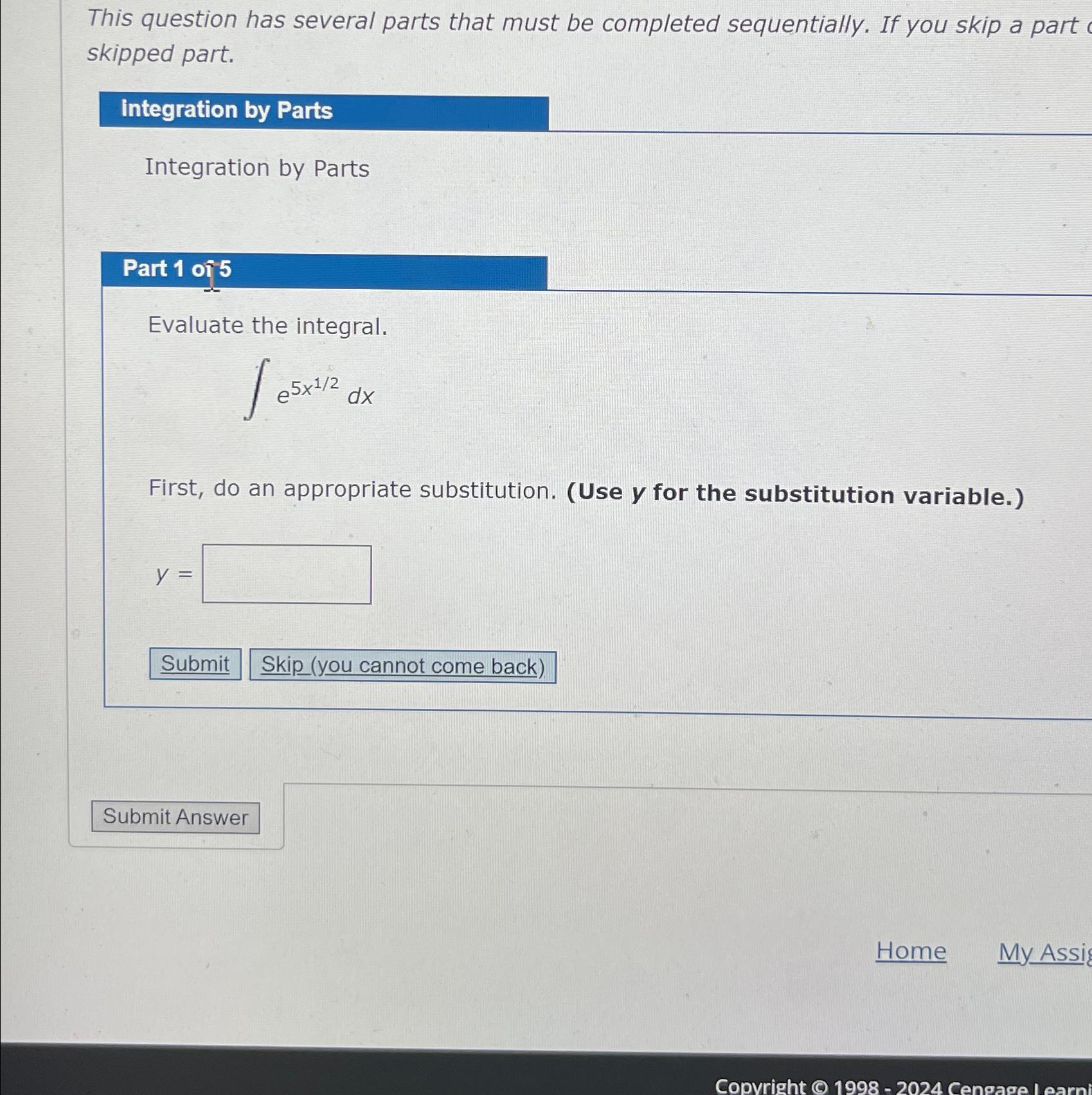 Solved This question has several parts that must be | Chegg.com