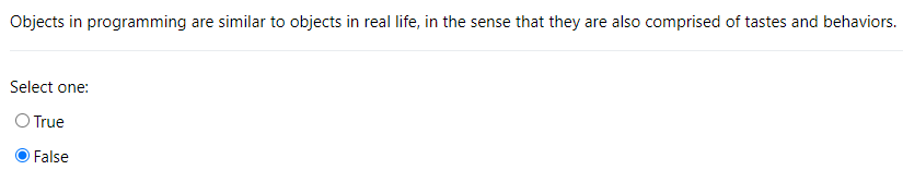 Solved Objects in programming are similar to objects in real | Chegg.com