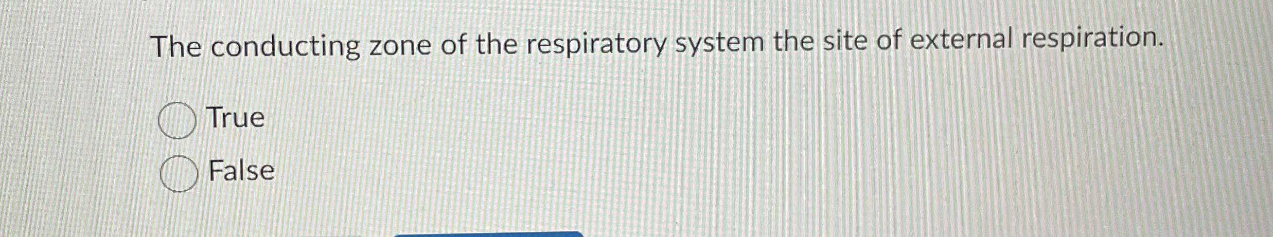 Solved The conducting zone of the respiratory system the | Chegg.com